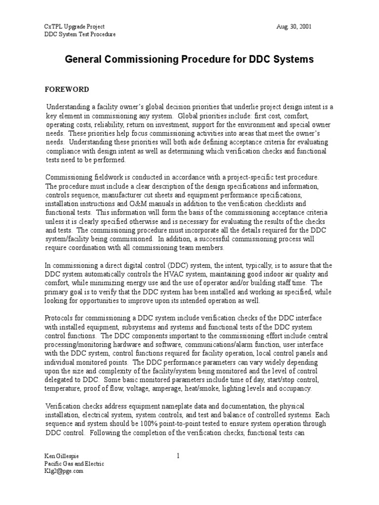 DDC System Test Procedure-0831 | PDF | Pressure Measurement | Calibration