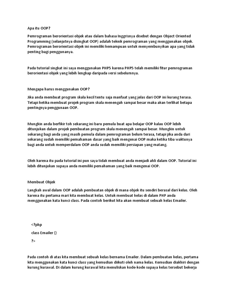Apa Itu OOP | PDF