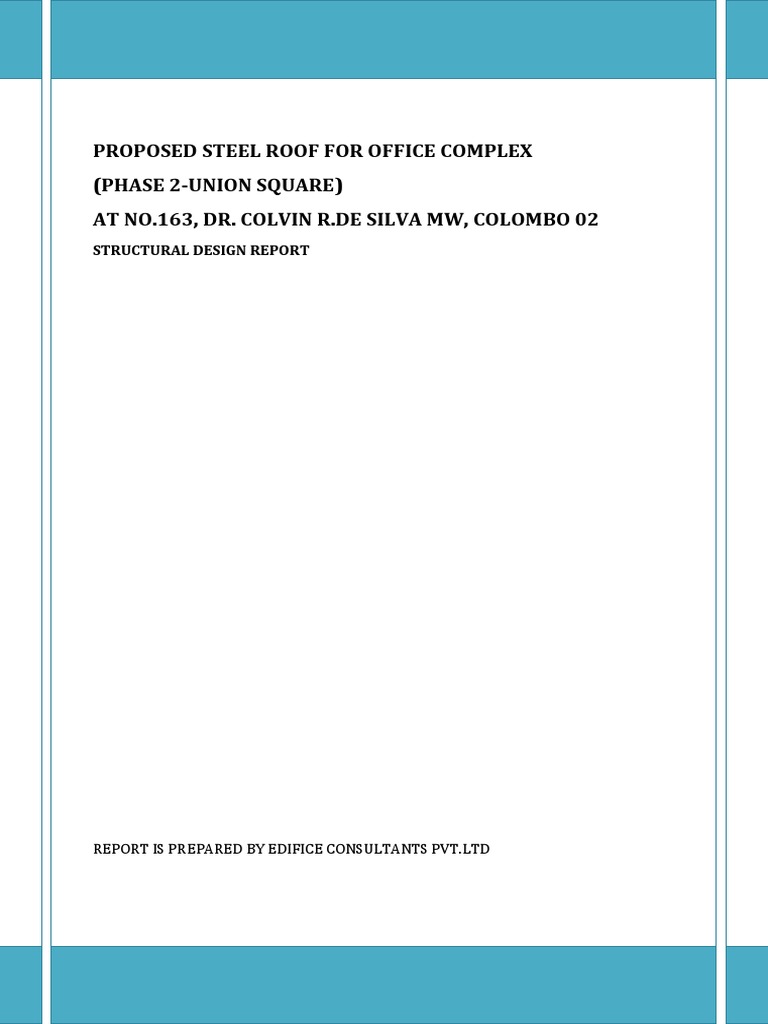 Structural Design Report 2017.12.25 | PDF | Truss | Structural Load
