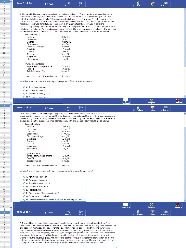 Pediatrics Block 2 | PDF | Attention Deficit Hyperactivity Disorder | Magnesium