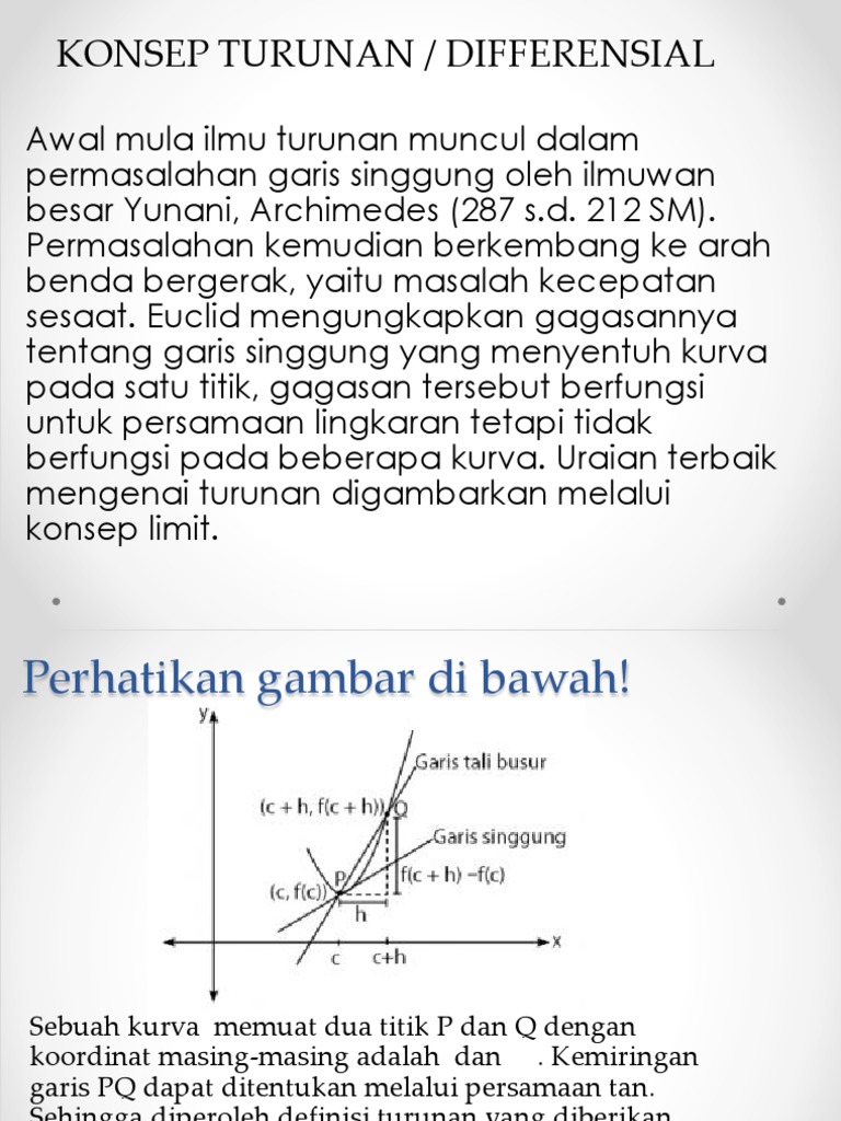Konsep Differensial Atau Turunan | PDF