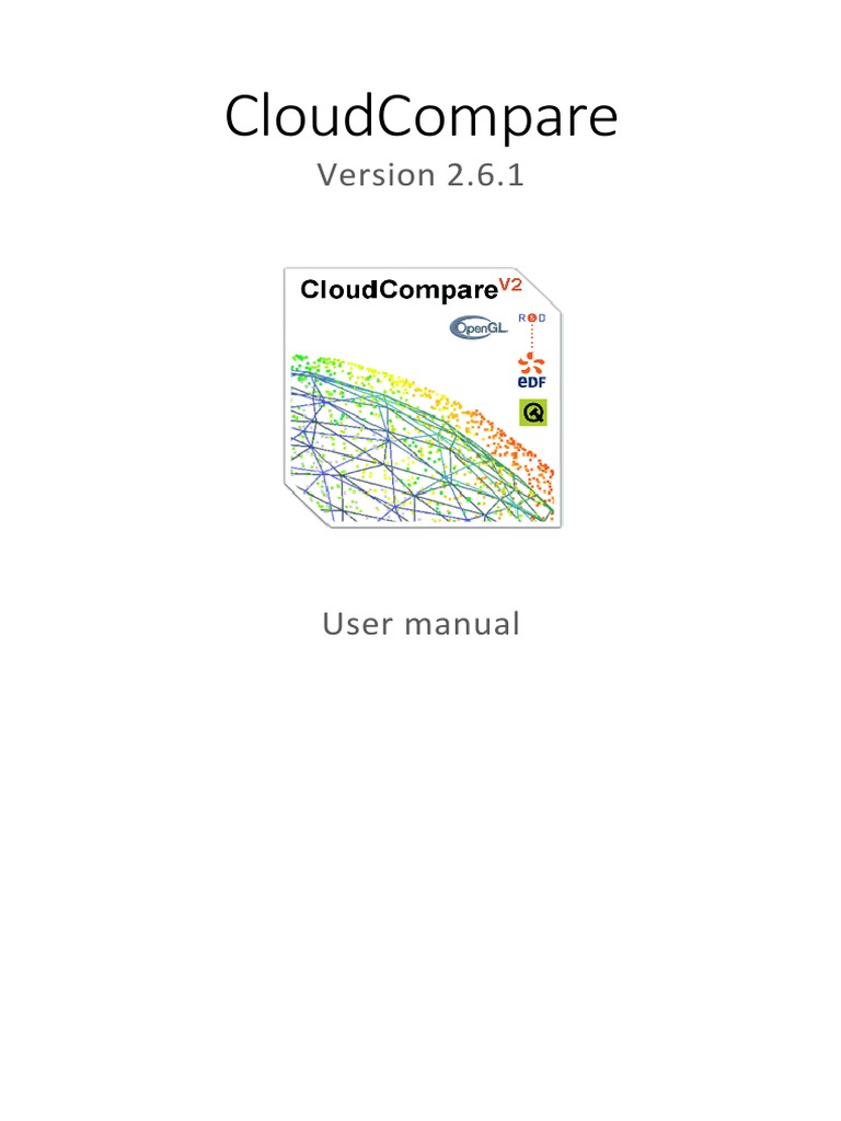 CloudCompare v2.6.1 - User Manual | PDF | 3 D Computer Graphics | Triangle