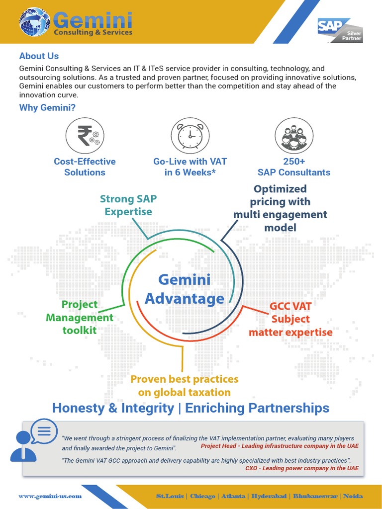 GCC Vat Sap Brochure | PDF | Value Added Tax | Economies