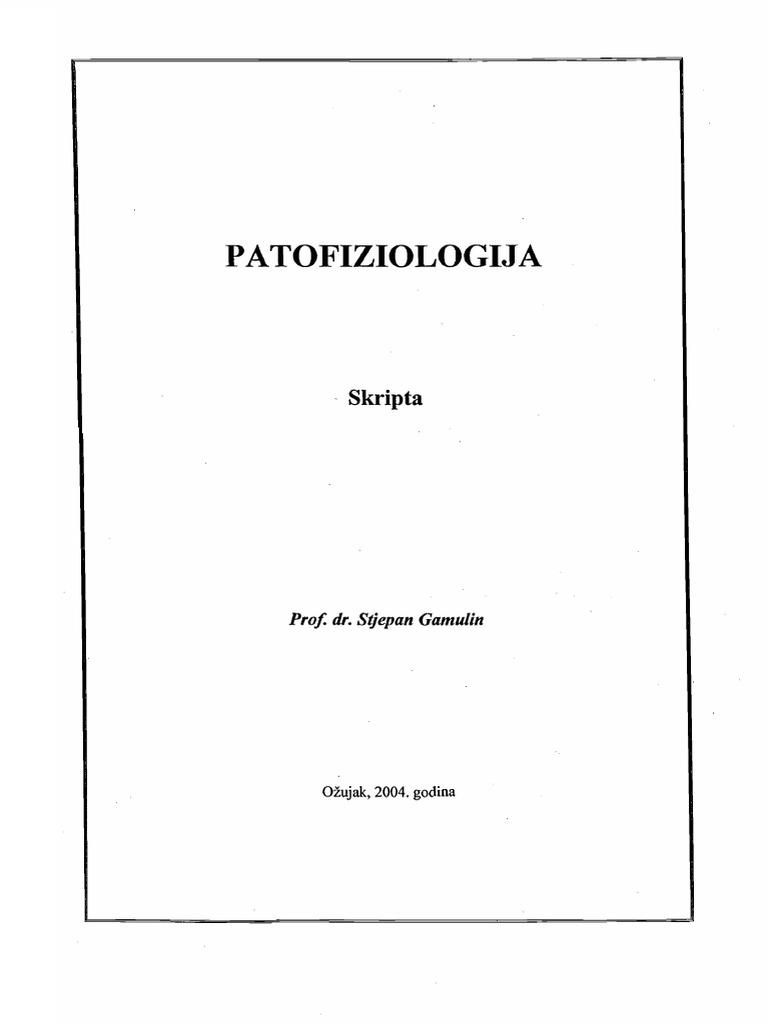 Patofiziologija-Skripta PDF | PDF