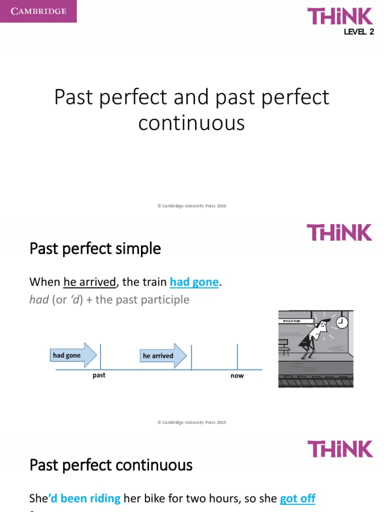 Past Perfect and Past Perfect Continuous: © Cambridge University Press ...