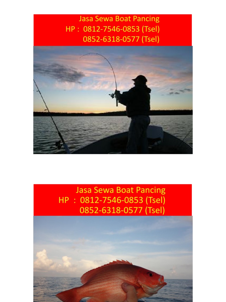 Jasa Sewa Kapal Mancing Di Batam | PDF