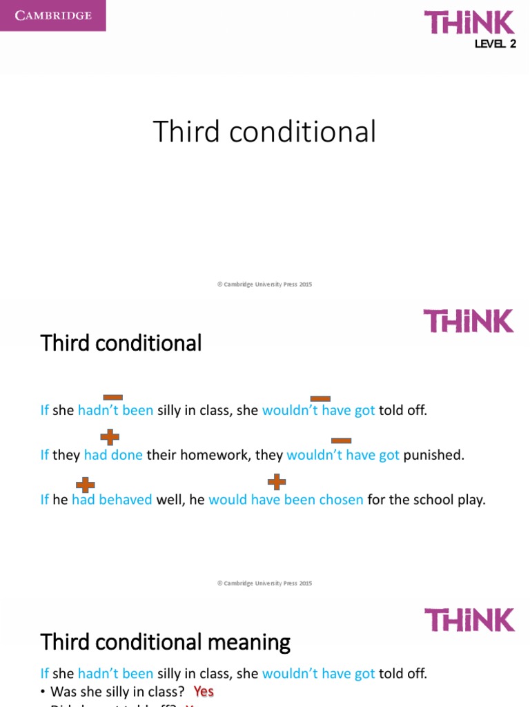 Think l2 Grammar Presentation 6 Third Conditional | PDF | Style (Fiction) | Syntax