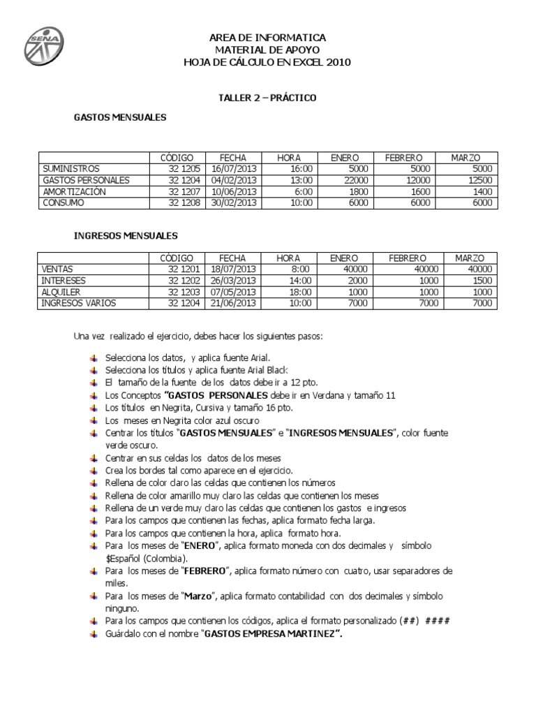 Taller 2 Formatos Bc3 | PDF | Informática | Informática y tecnología de ...