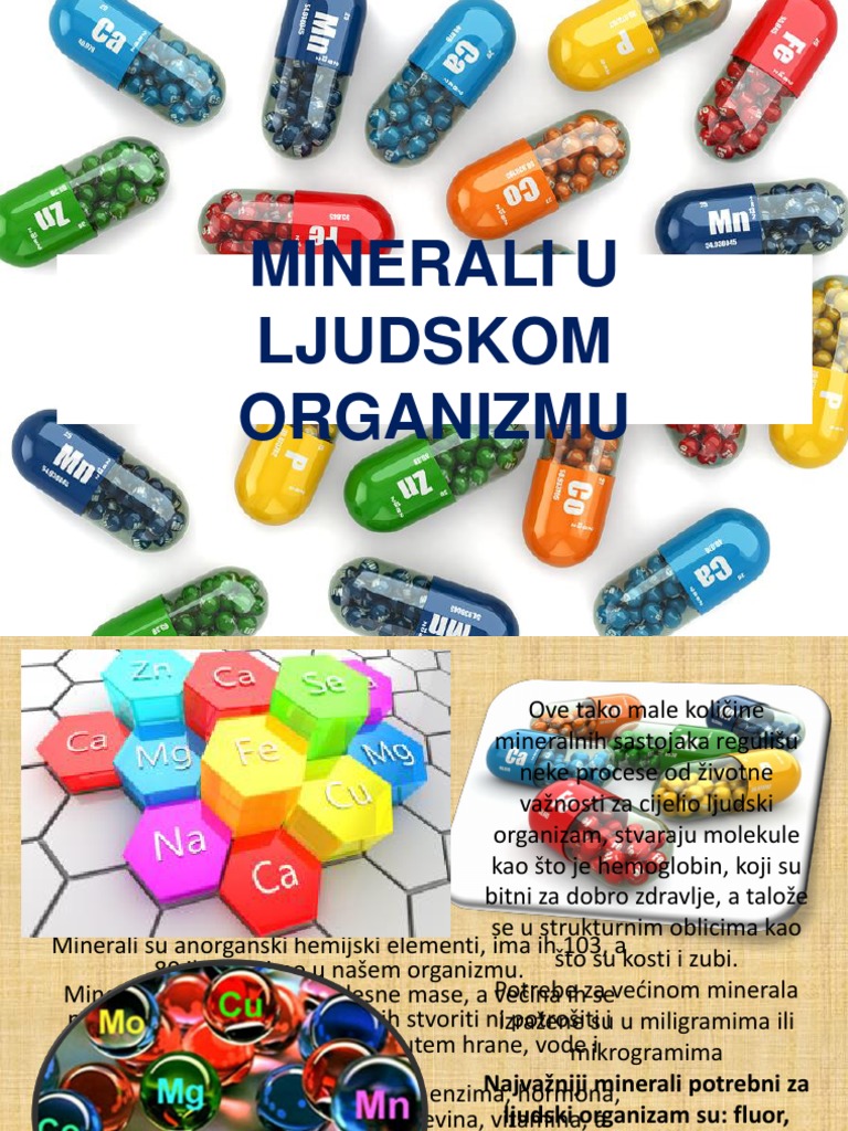 Minerali U Ljudskom Organizmu | PDF