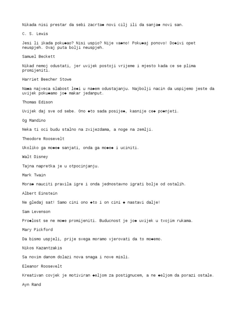 Motivacijski Citati | PDF