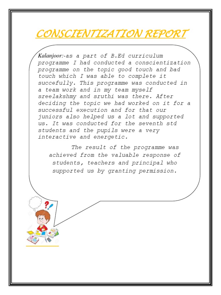 Conscientization Report | PDF