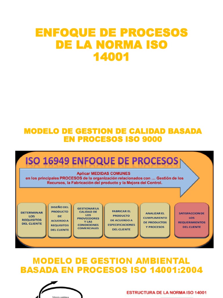 Enfoque de Procesos Sga | PDF | Ciencia de sistemas | Calidad (comercial)