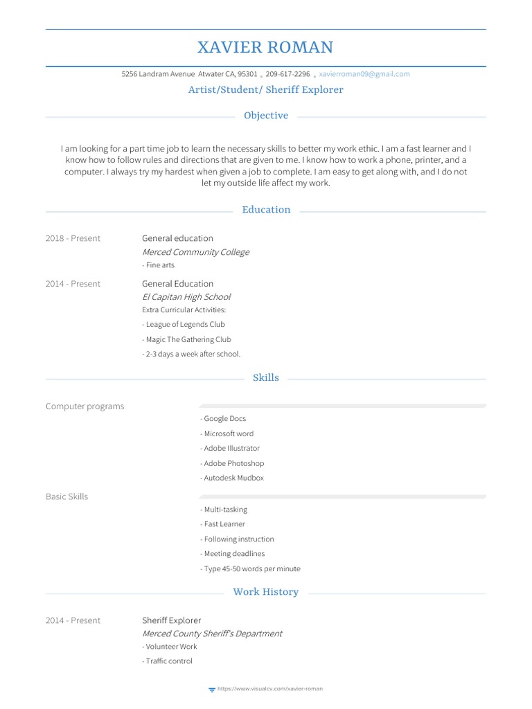 Xavier Roman Visualcv Resume | PDF | Learning | Communication