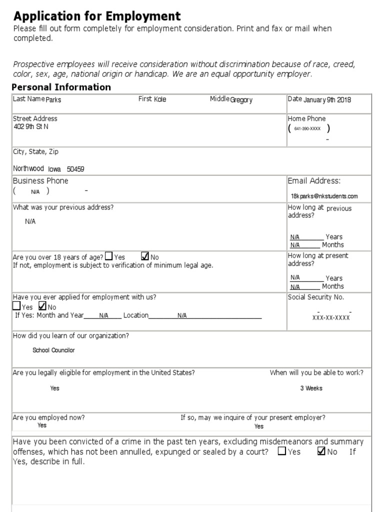 Job Application 18 2 | PDF | Government | Justice