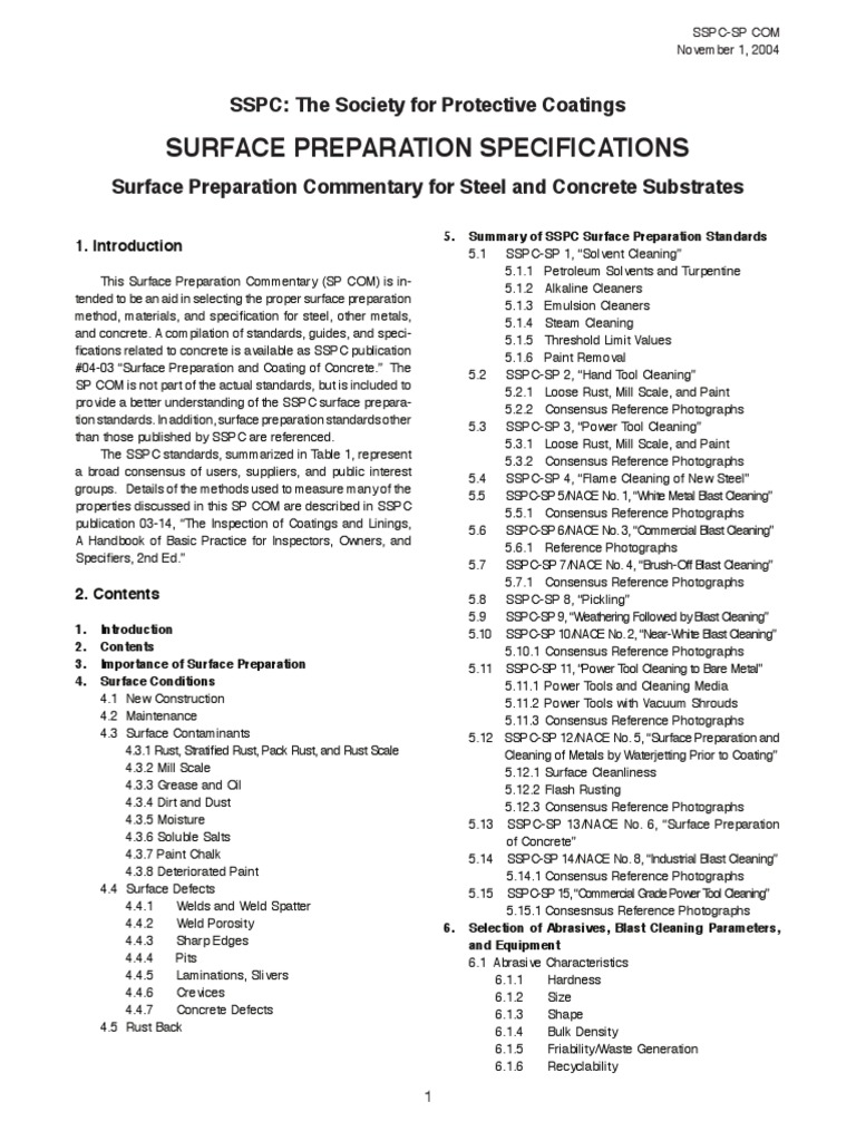 Surface Prep Guide for Steel & Concrete | PDF | Rust | Corrosion