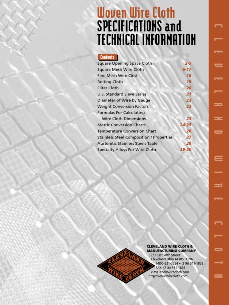 Wire Mesh | PDF | Foot (Unit) | Wire