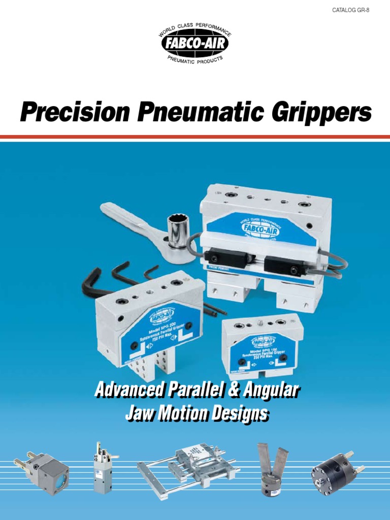 Precision Pneumatic Grippers: Advanced Parallel & Angular Jaw Motion ...