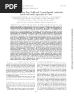 TUBEX Test: Typhoid Fever Detection | PDF | Wellness
