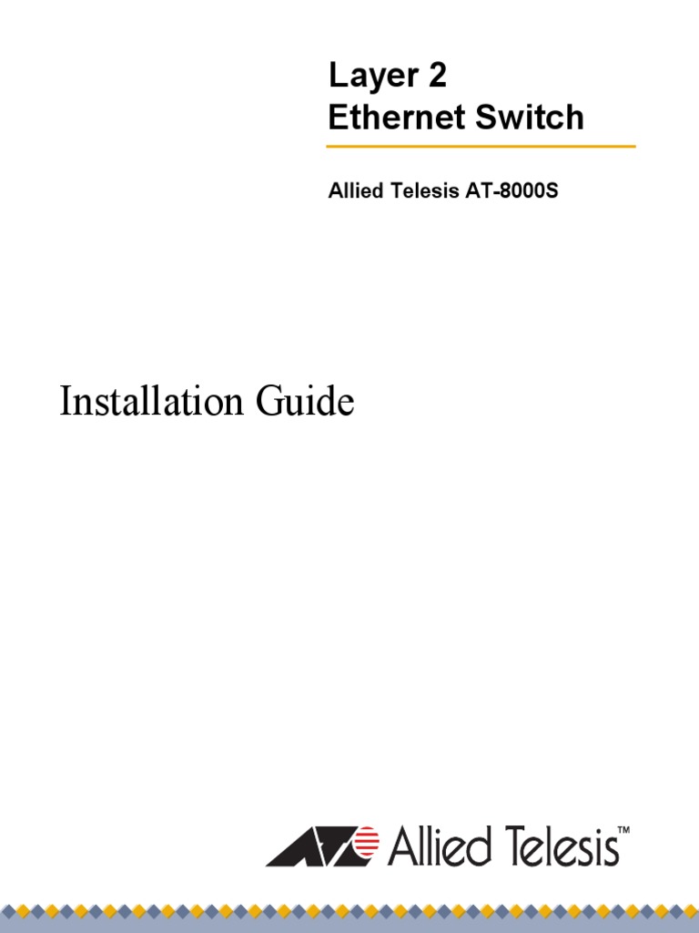 Installation Guide: Layer 2 Ethernet Switch | PDF | Network Switch ...