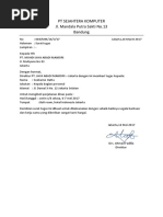 Bentuk-Bentuk Surat: 1. Full Block Style Atau Bentuk Lurus Penuh | PDF