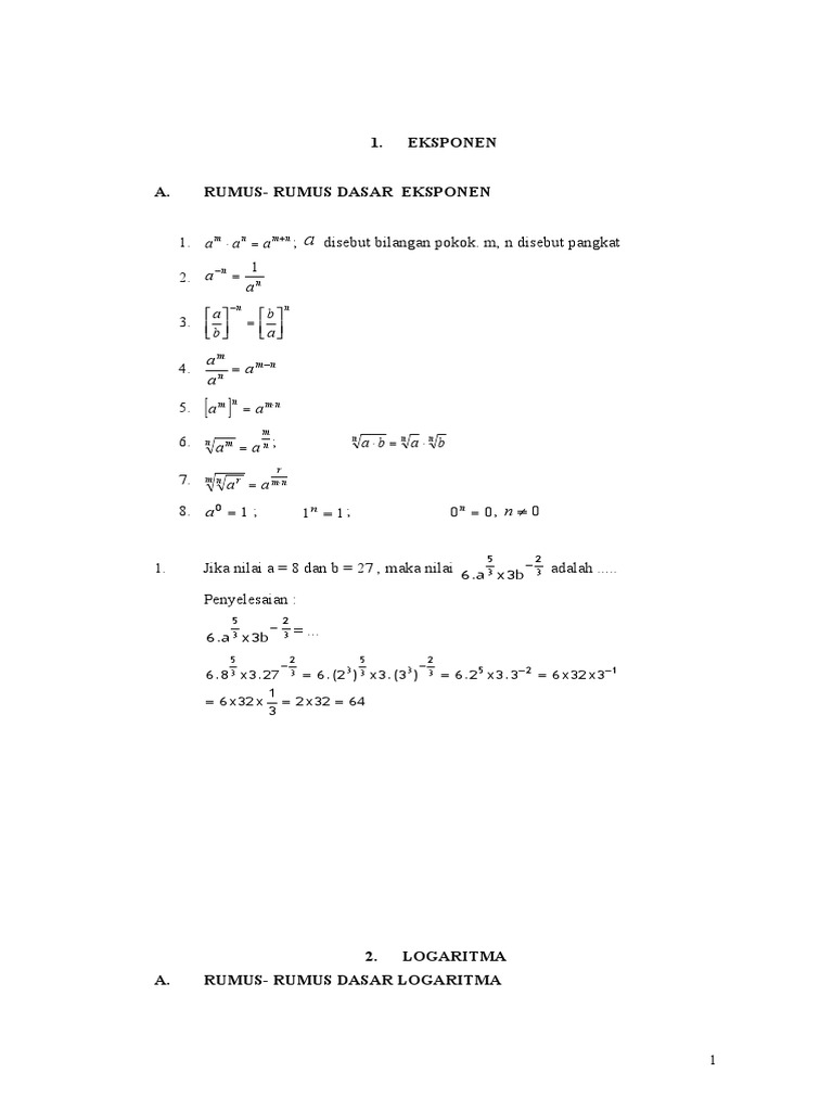 Kumpulan Rumus Kls Tiga | PDF