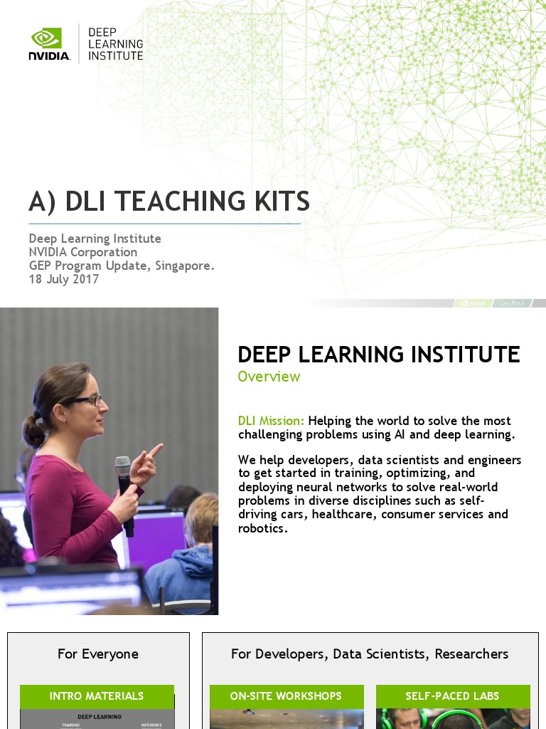 NVIDIA Consolidated Teaching Kit | PDF | Deep Learning | Computer Vision