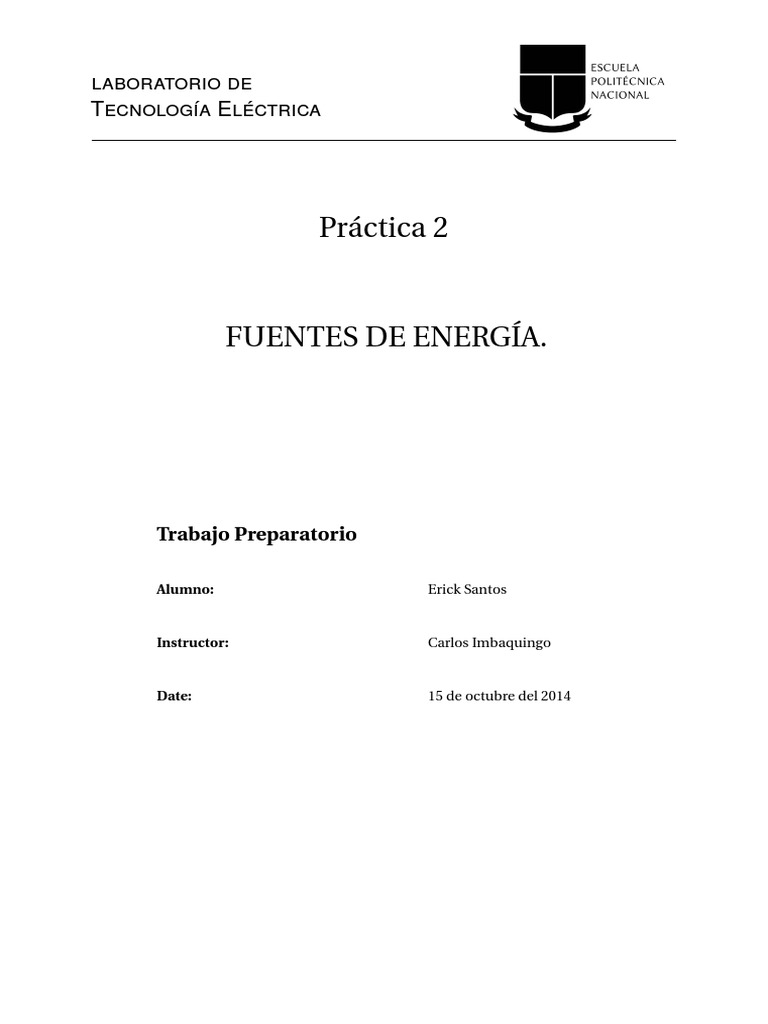LabTE - GR2 - Prep2 - Santos Erick | PDF | Medición | Electromagnetismo