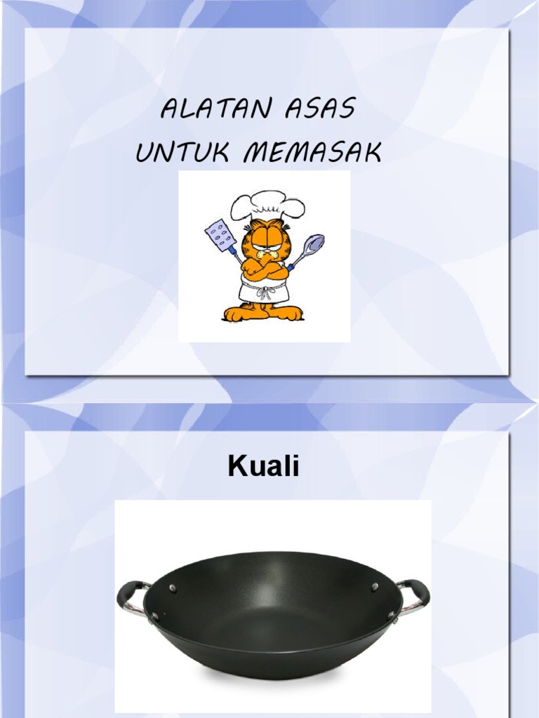 Kemahiran Hidup Masakan Alatan Memasak | PDF
