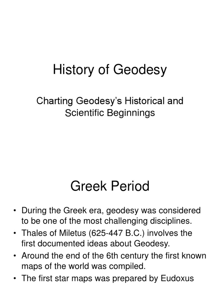 History of Geodesy | PDF | Geodesy | Cartography