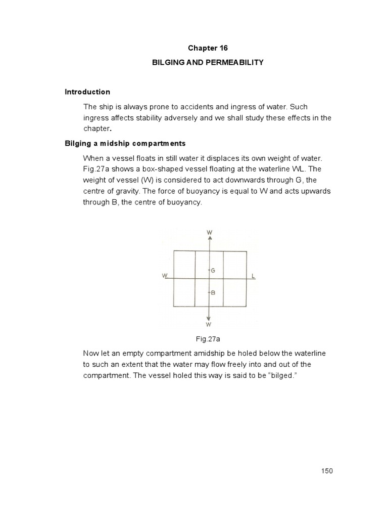Bilging Effects on Ship Stability | PDF | Buoyancy | Ships