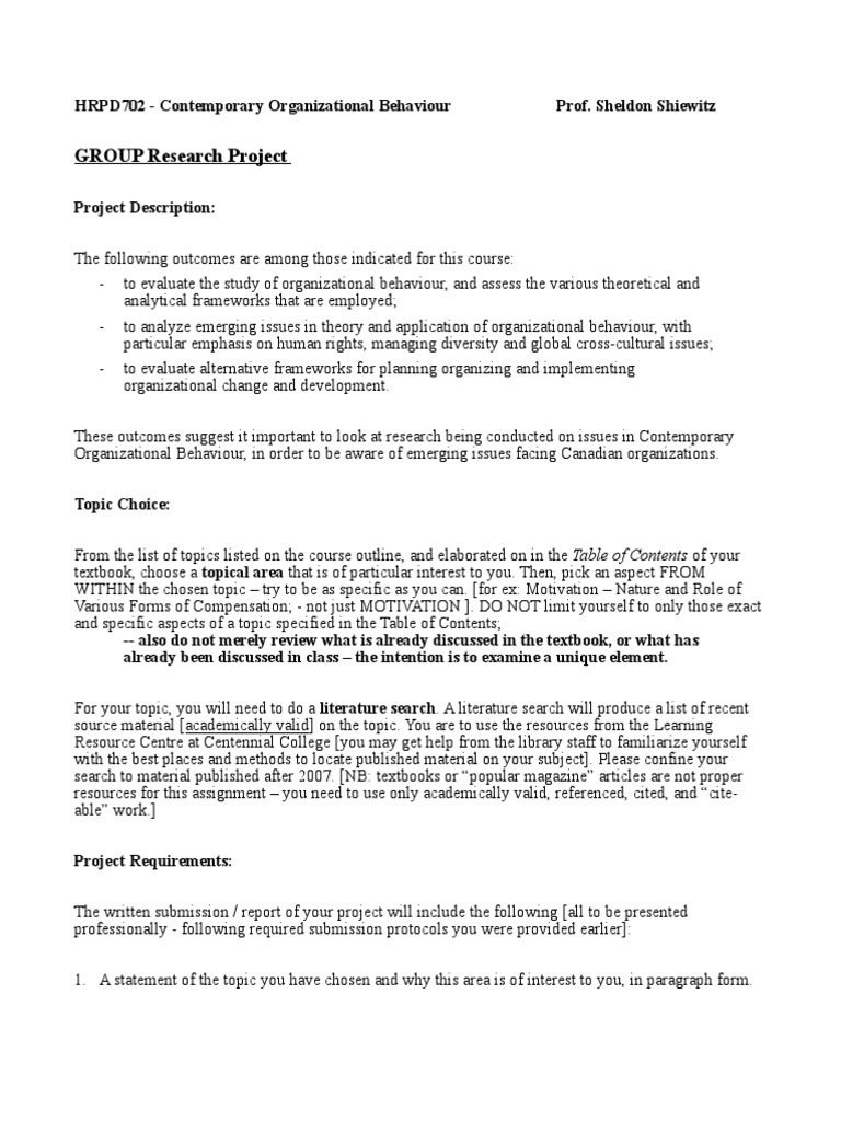 Group Research Paper HRPD 702 | PDF | Citation | Epistemology