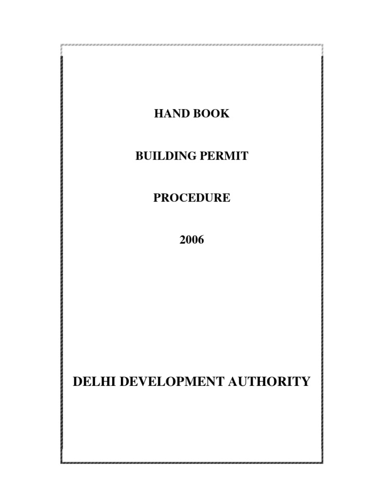 DDA Building Permit Handbook 2006 | PDF | Architect | Concealed Carry ...