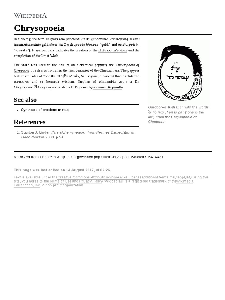 Chrysopoeia: See Also | PDF | Social Science