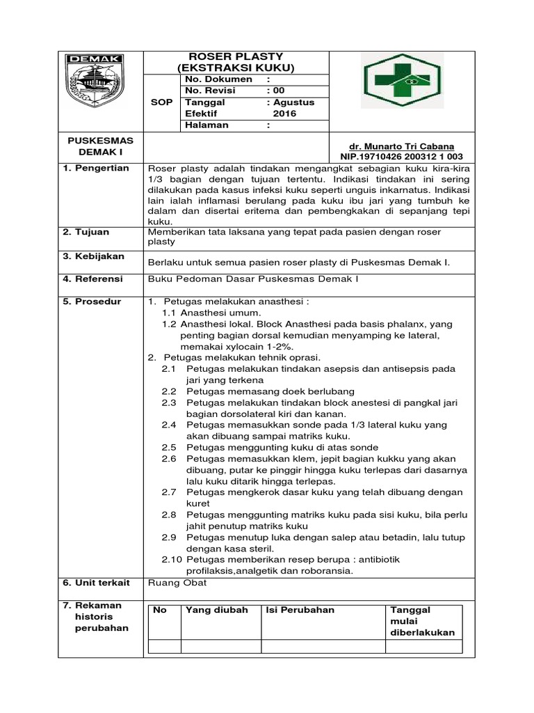 SPO Ekstraksi Kuku | PDF