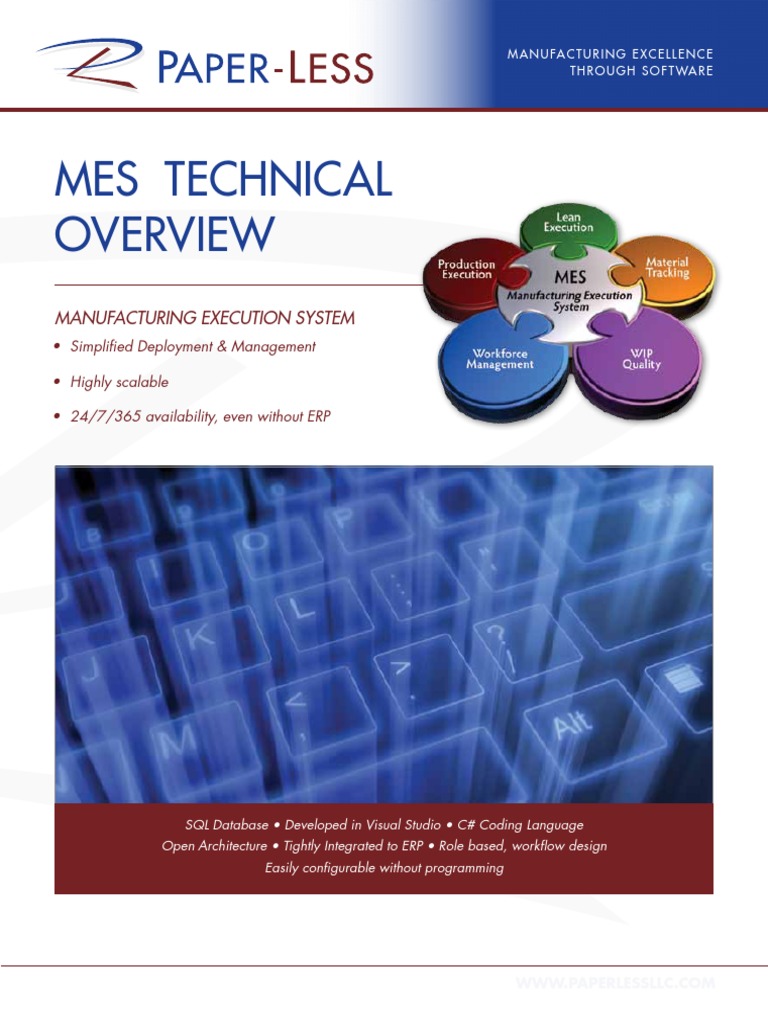 Paper-Less MES TechnicalOverview | Download Free PDF | Enterprise ...