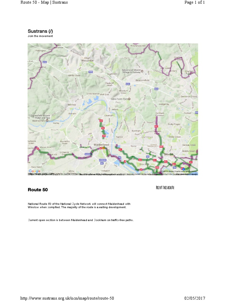 Cycling Route 50 | PDF