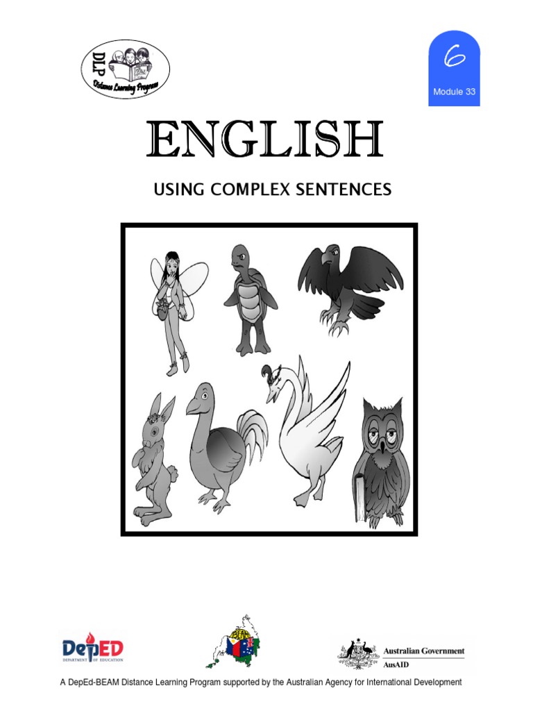 LM - GRADE 6 - English 6 DLP 33 - Using Complex Sentence | PDF | Clause ...