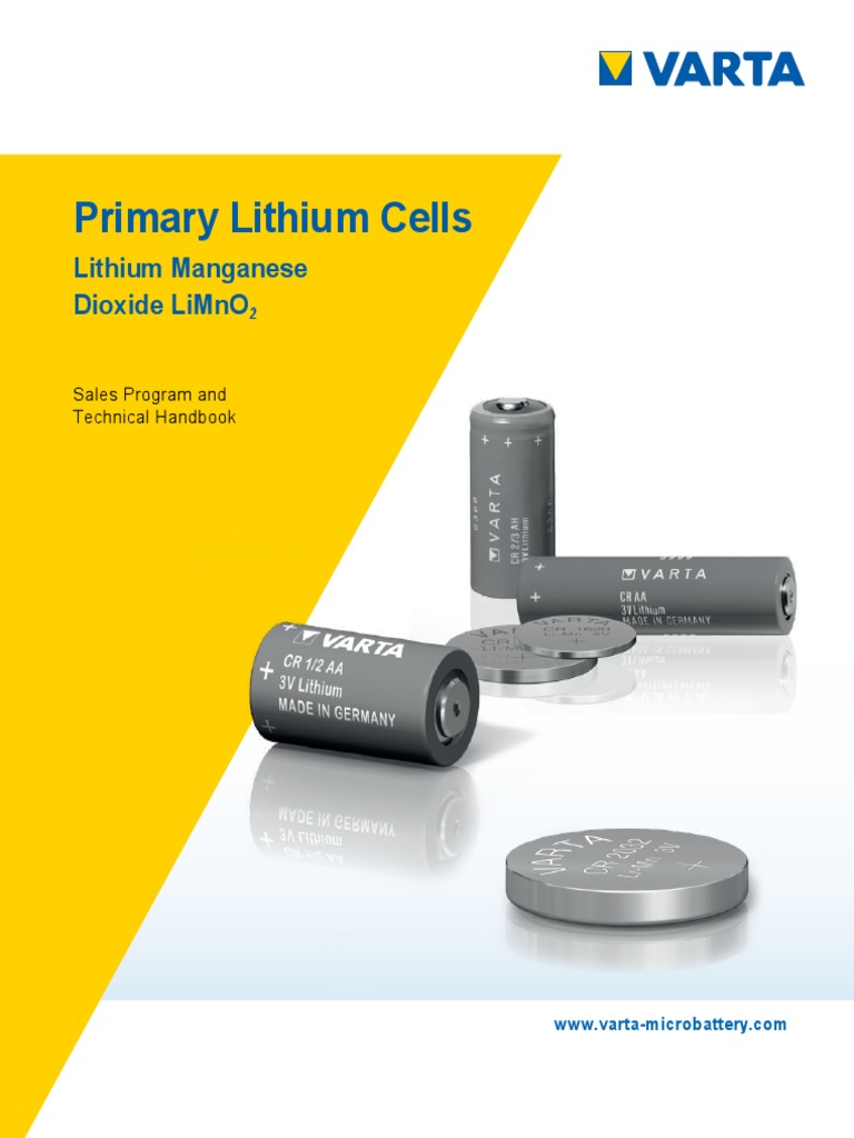 HANDBOOK Primary Lithium Cells en | Download Free PDF | Battery (Electricity) | Lithium Ion Battery