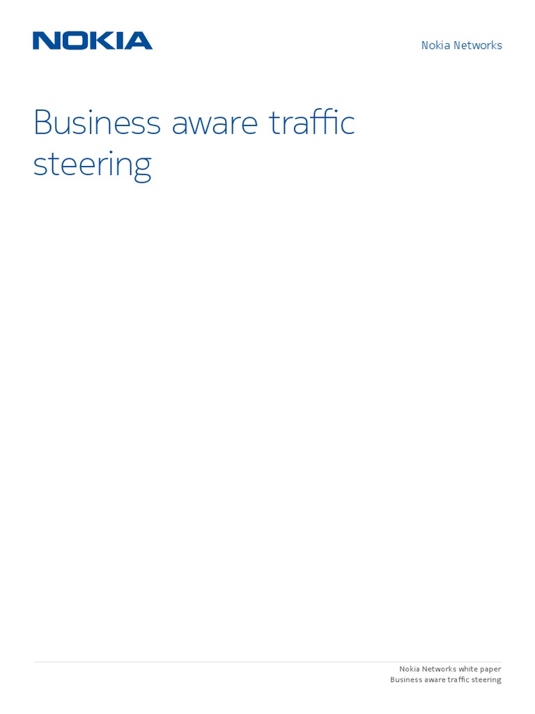 Business Aware Traffic Steering | PDF | Quality Of Service | Computer Network
