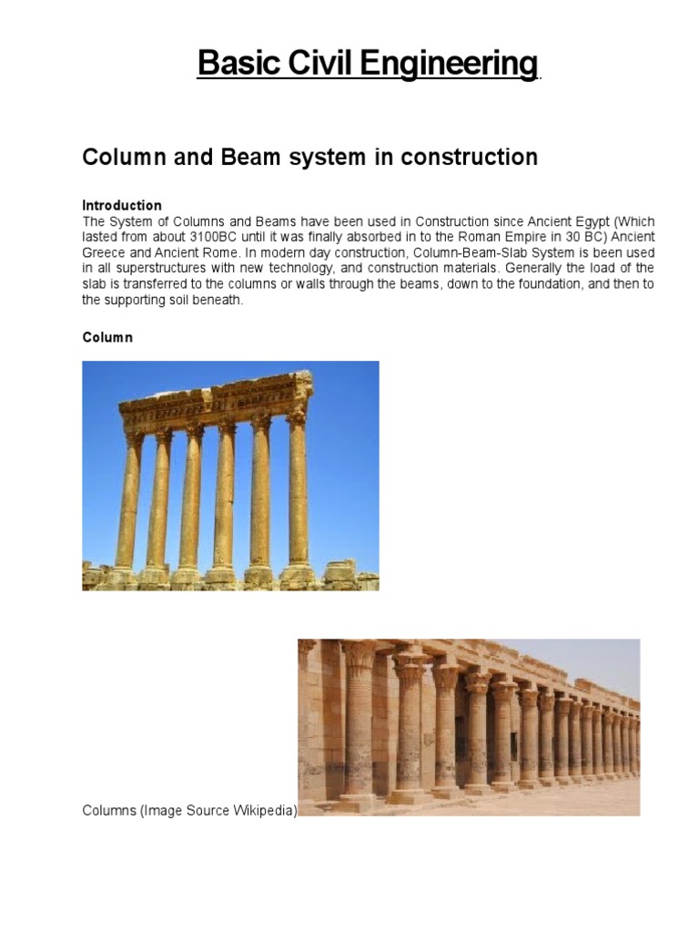Basic Civil Engineering | PDF | Foundation (Engineering) | Beam (Structure)