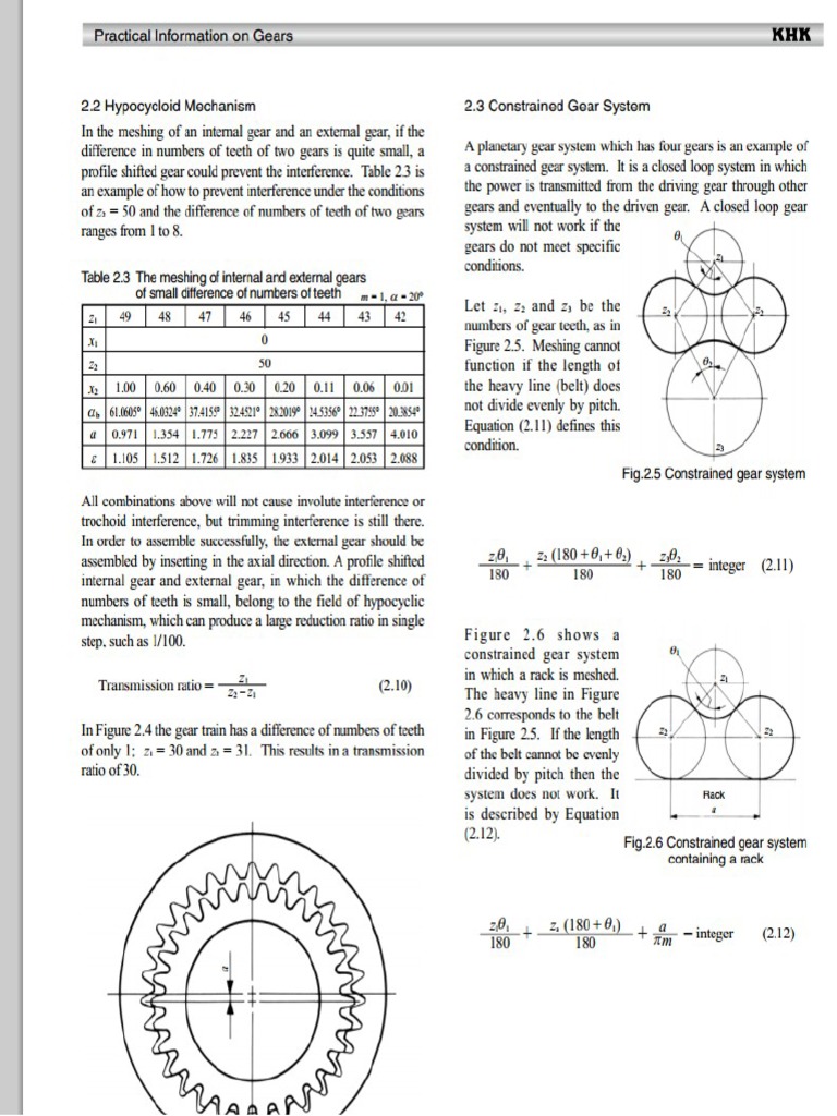 Constrained Gear System | PDF