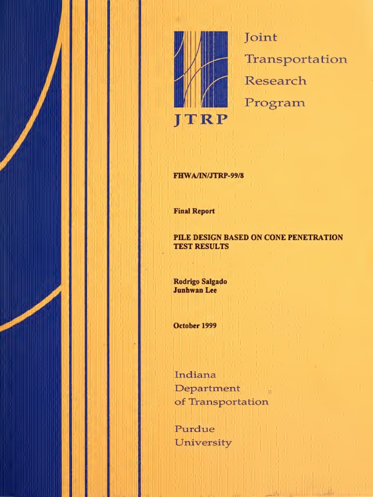 1-Pile Design Based On CPT PDF | PDF | Deep Foundation | Elasticity ...