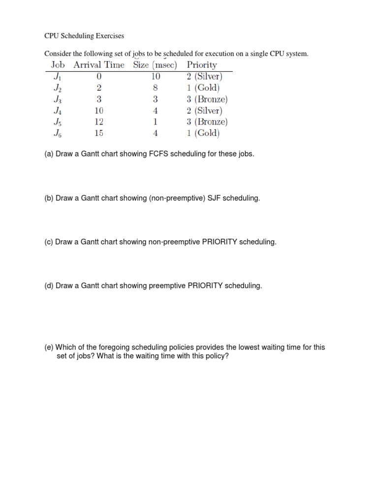 CPU Scheduling 3 | PDF | Teaching Methods & Materials | Technology & Engineering