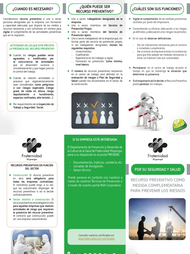 CEP-0434 - Triptico Recurso Preventivo | PDF | Business | Bienestar