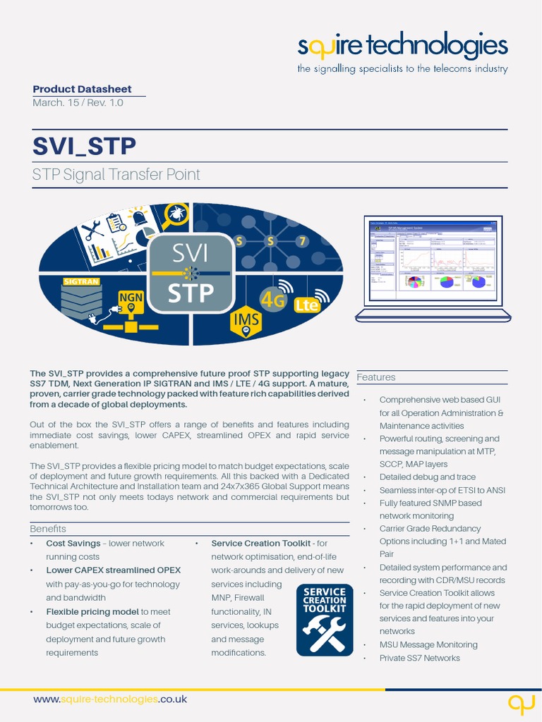 Svi - STP: STP Signal Transfer Point | PDF | 4 G | Communications Protocols