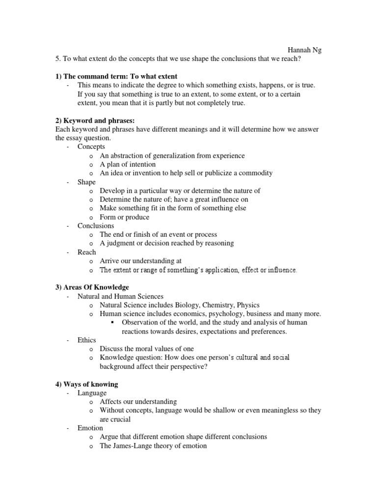 Unpacking Essay | PDF | Concept | Emotions