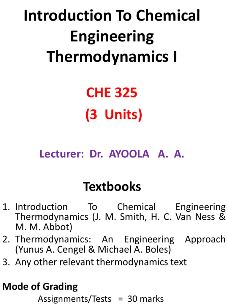 CHE 325 Module 1 & 2 | PDF | Phase Diagram | Heat