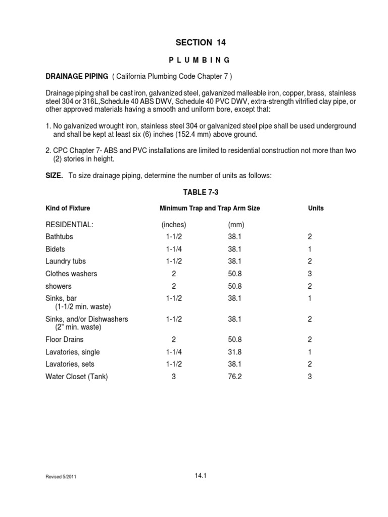 CPC Chapter 7 Illustrations | PDF | Plumbing | Pipe (Fluid Conveyance)
