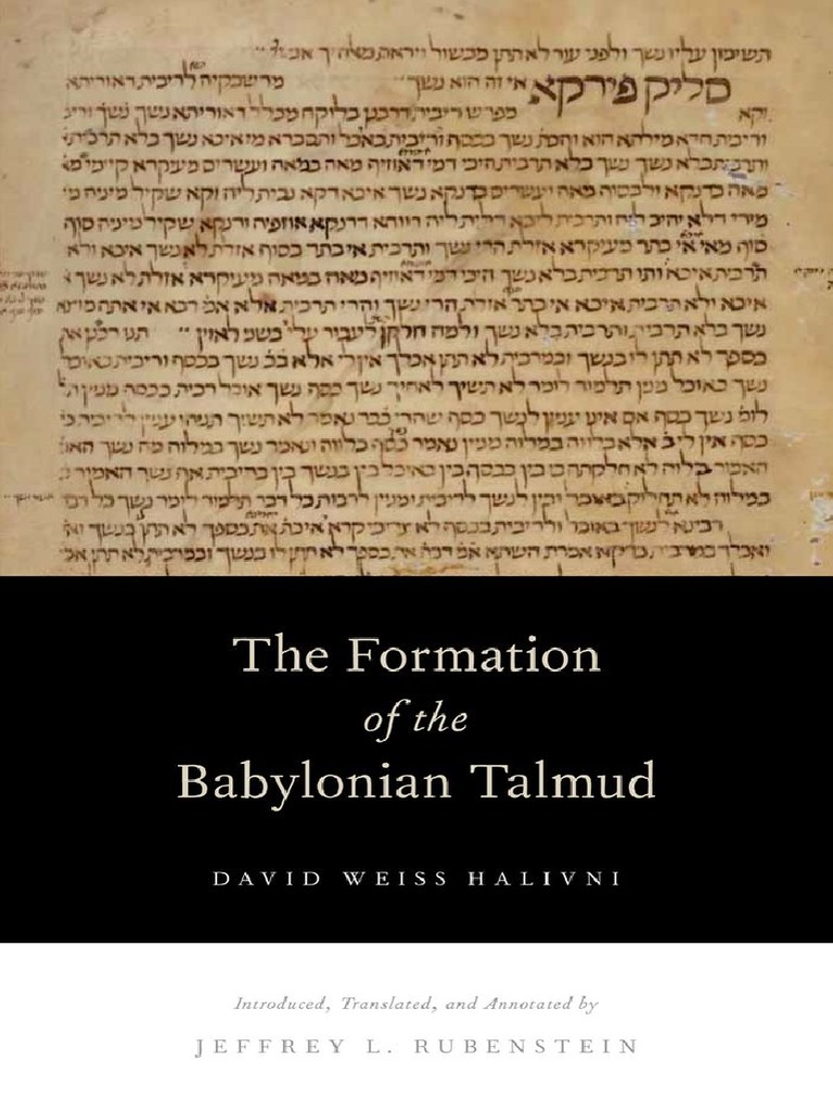 The Formation of The Babylonian Talmud | PDF | Talmud | Judaism