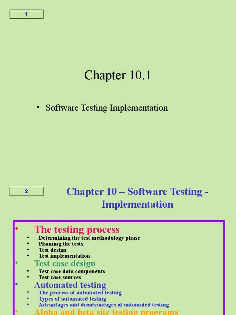 Software Testing Implementation | PDF | Software Testing | Unit Testing